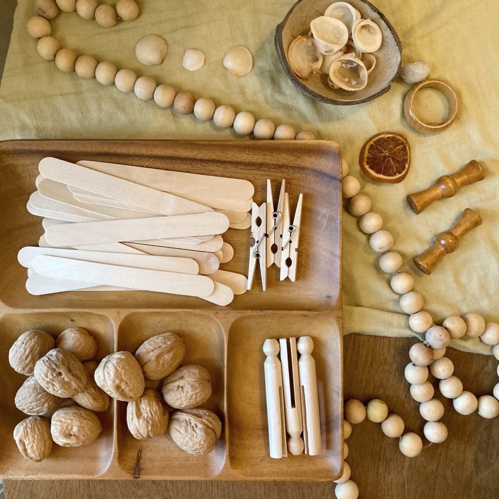 Natural Materials for Loose Parts Play · acorn to oak